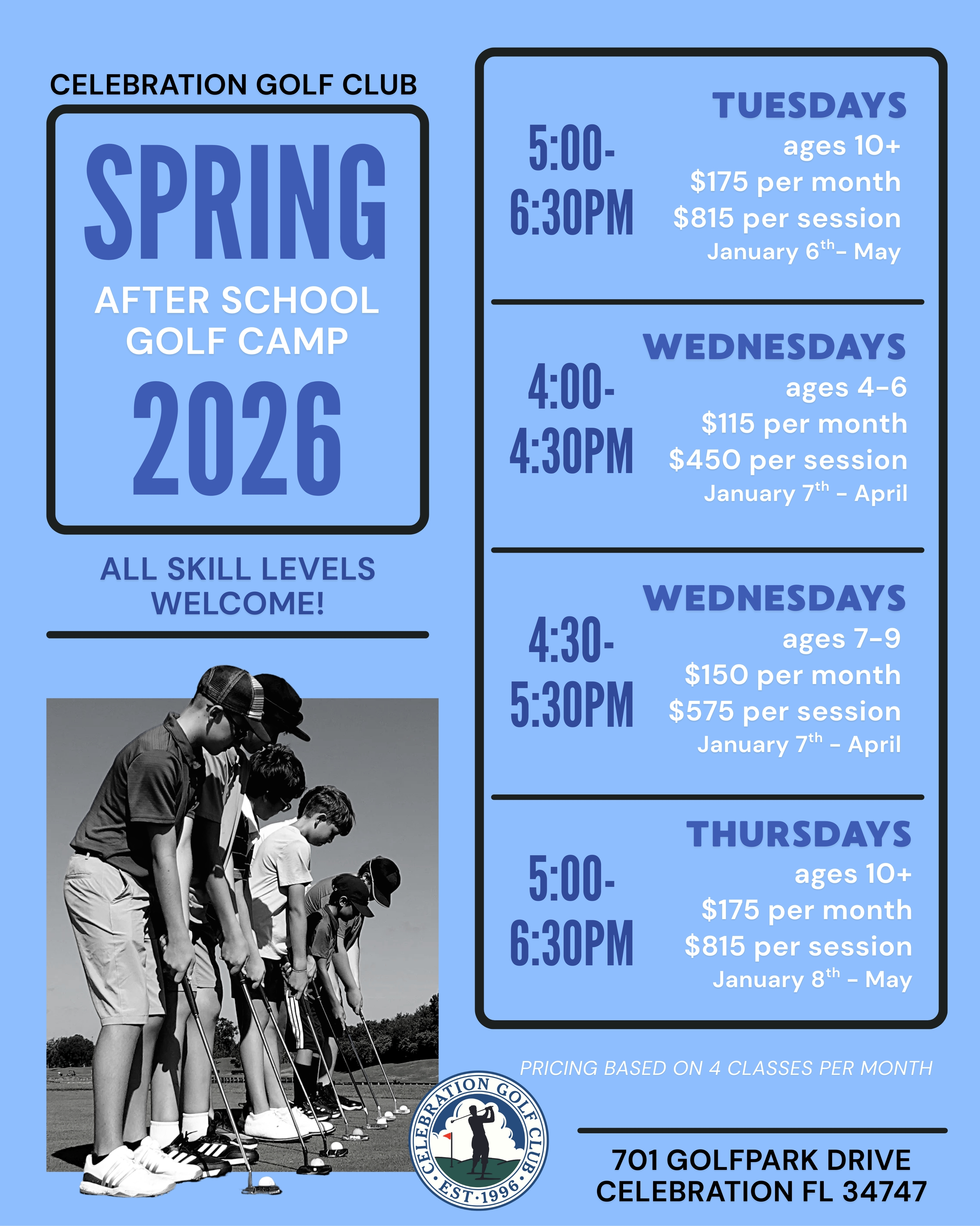 After School Camp - Celebration Golf Club